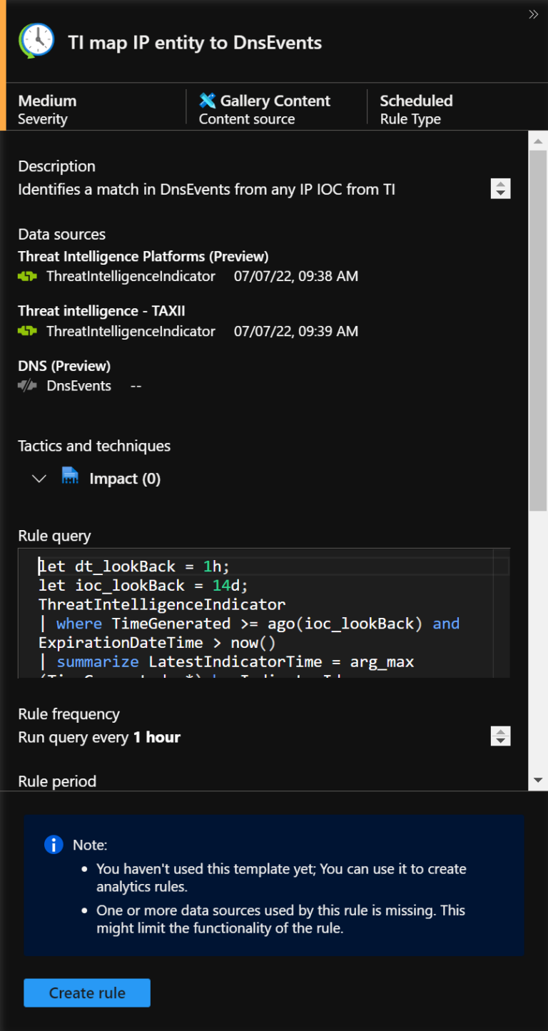 Microsoft Sentinel Threat Intelligence – Part III – Using your TI data with Analytics Rules ...