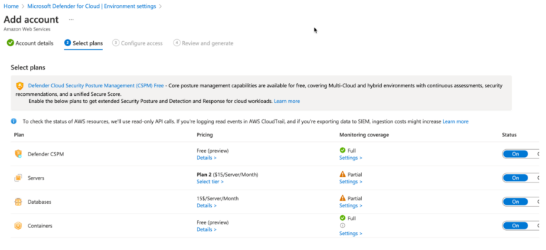 Connect AWS to Microsoft Defender for Cloud - Cyber Geeks | Cyber ...